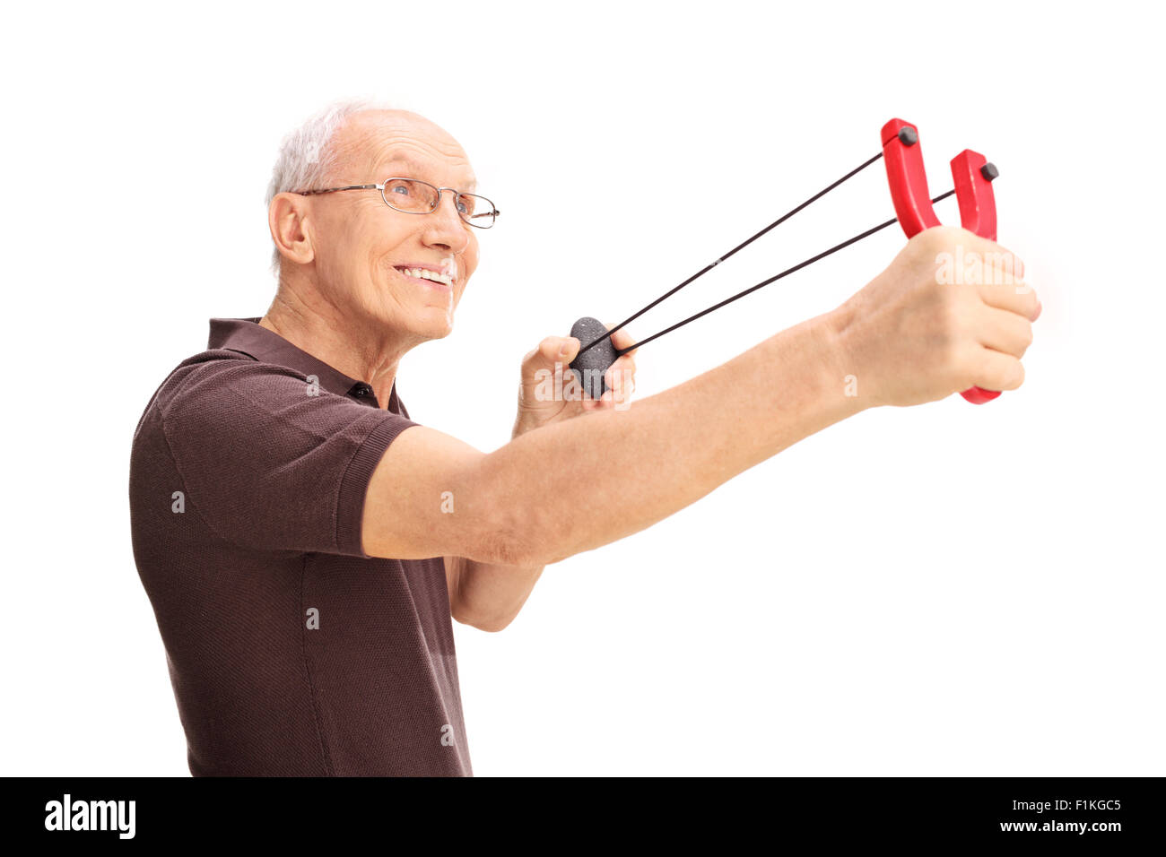 Slingshot man hi-res stock photography and images - Alamy