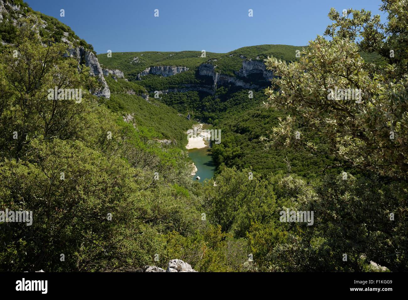 Les gorges de l'Ardèche Stock Photo - Alamy