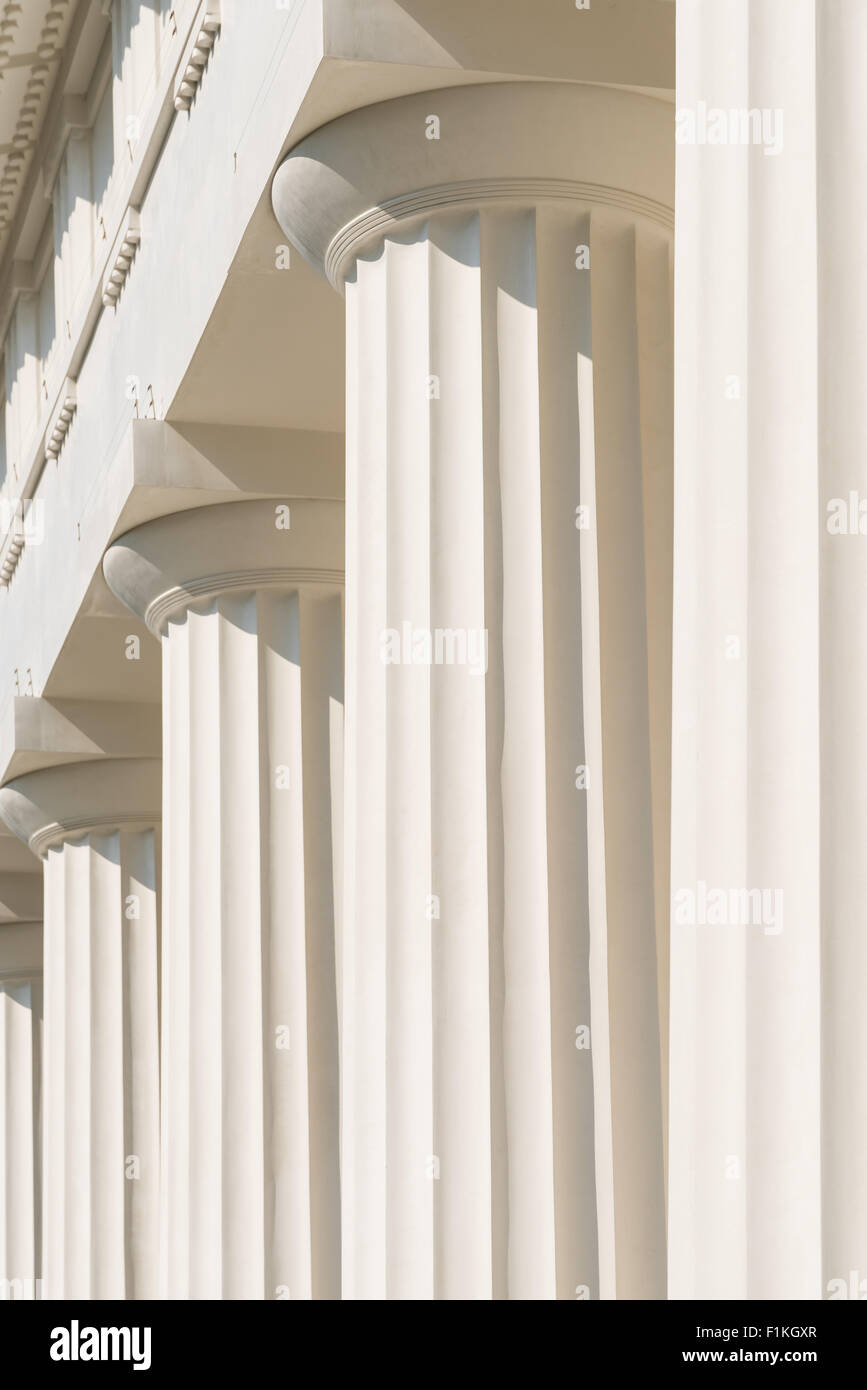 Doric Columns Of Ancient Greek Temple Stock Photo - Alamy