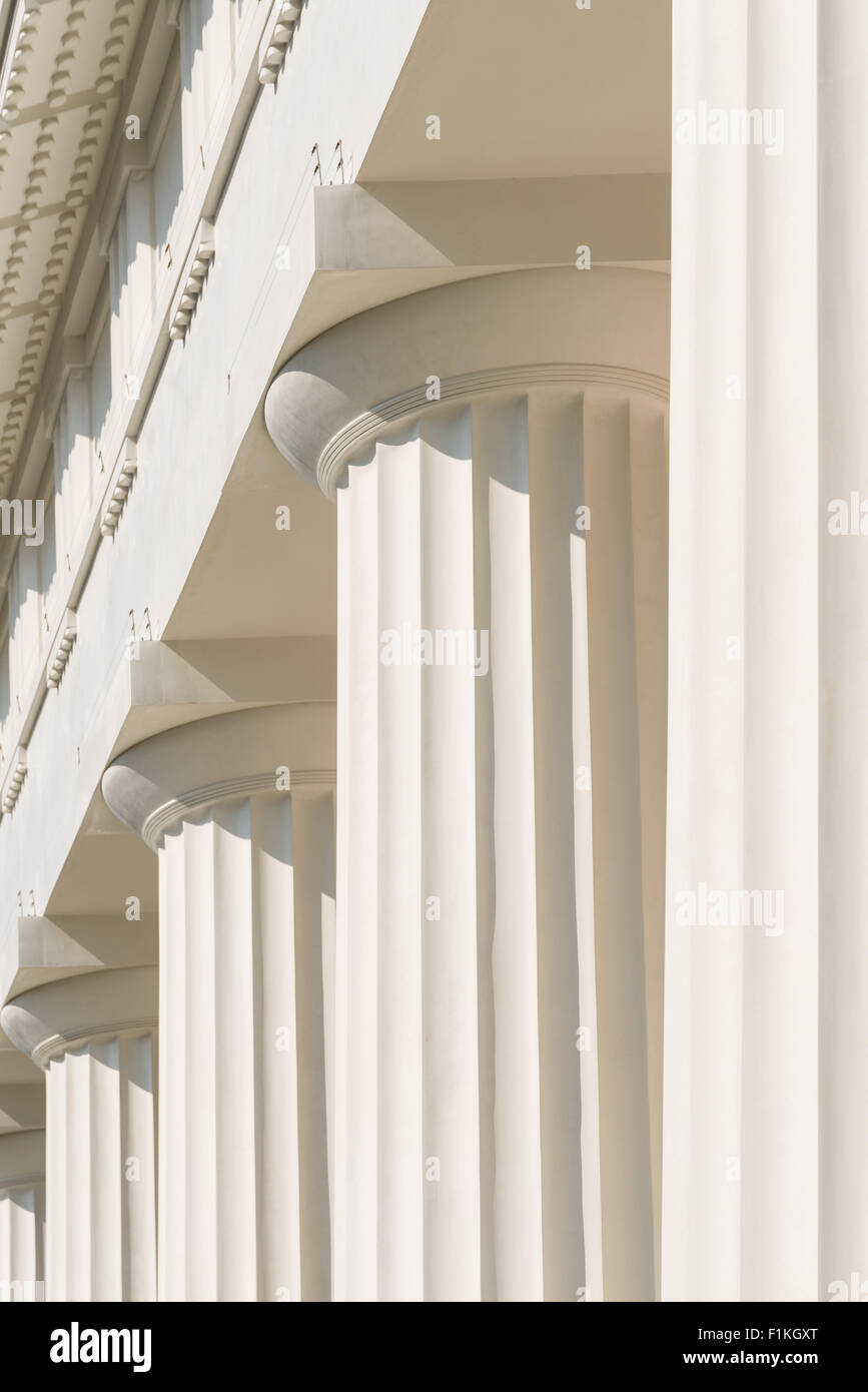 Doric Columns Of Ancient Greek Temple Stock Photo - Alamy