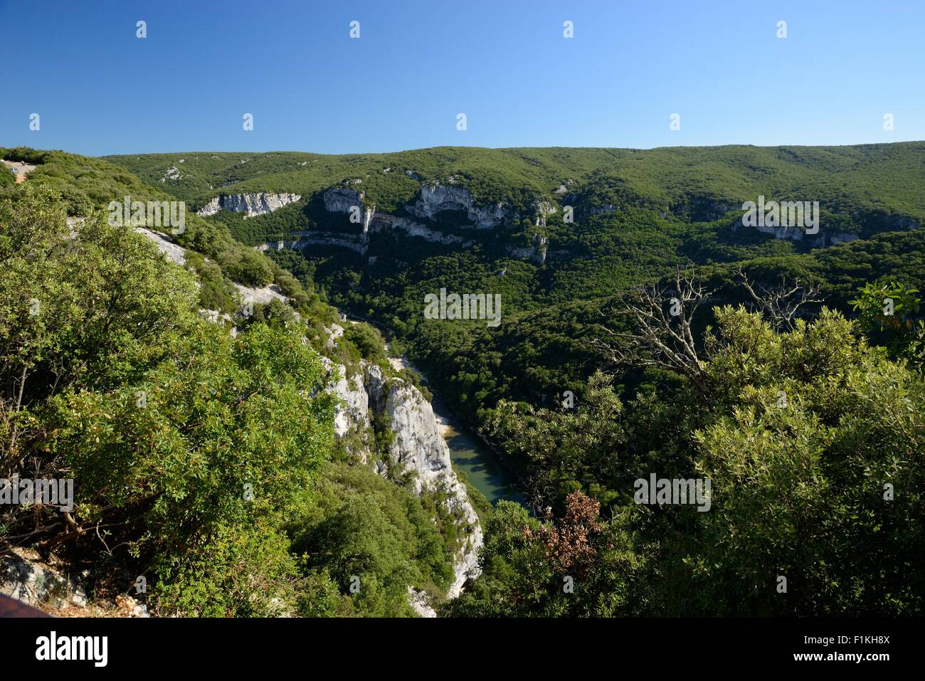 Les gorges de l'Ardèche Stock Photo - Alamy