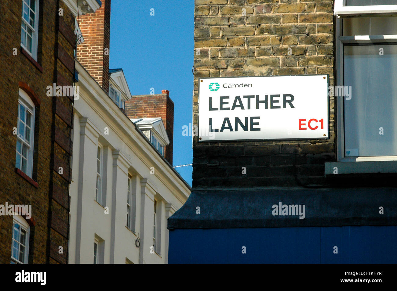 Leather Lane Street Sign, London, Britain Stock Photo - Alamy