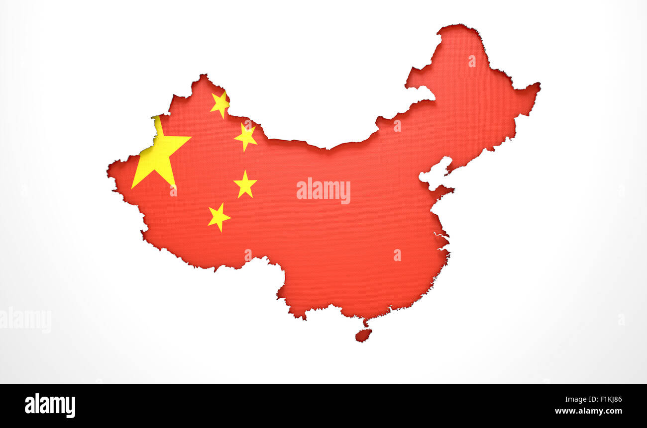 China country outline hi-res stock photography and images - Alamy