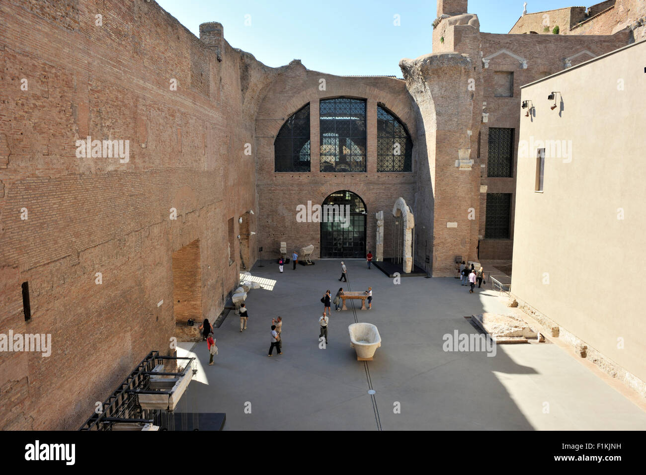 Italy, Rome, Terme di Diocleziano, Diocletian Baths complex, Museo ...