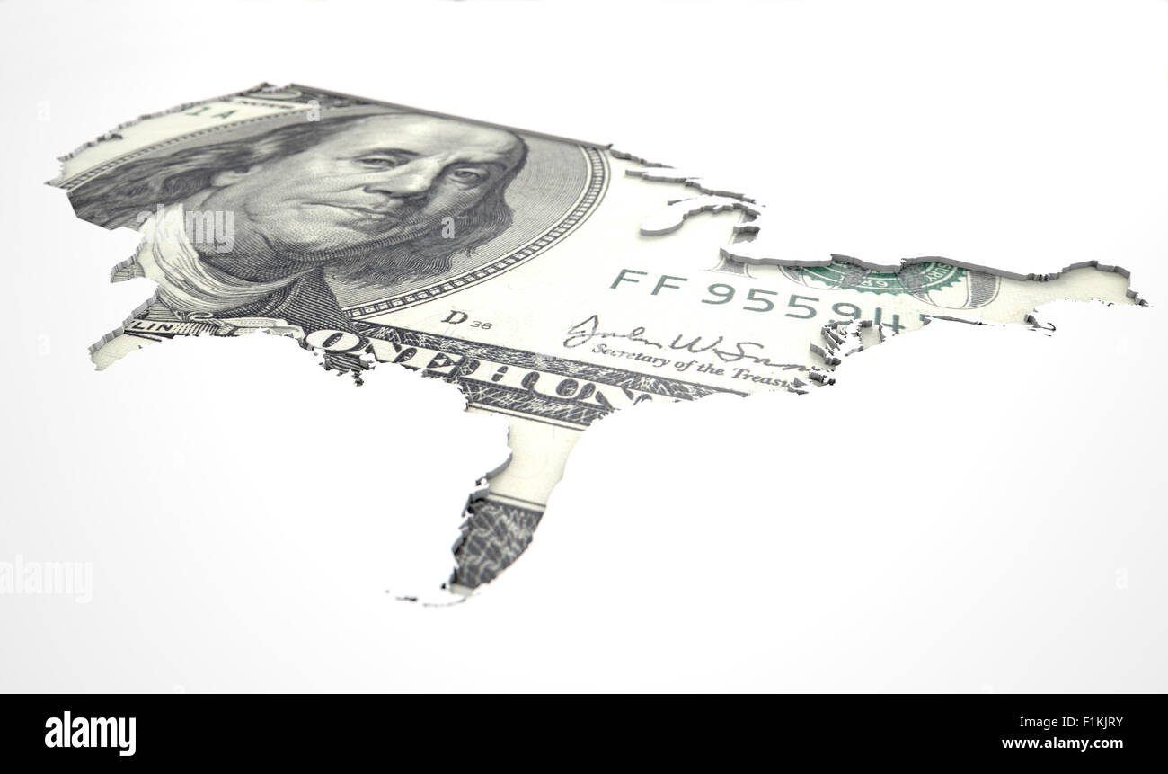 America map shape hi-res stock photography and images - Alamy
