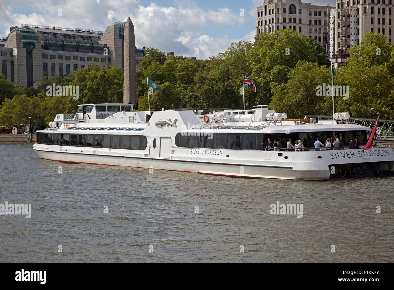 Silver sturgeon river boat hi-res stock photography and images - Alamy