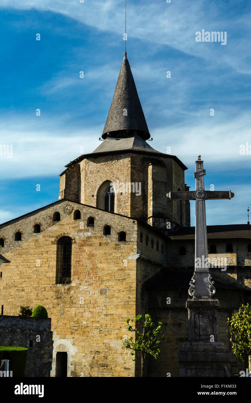 The Church at Saint Savin, Hautes Pyrenees, France Stock Photo - Alamy