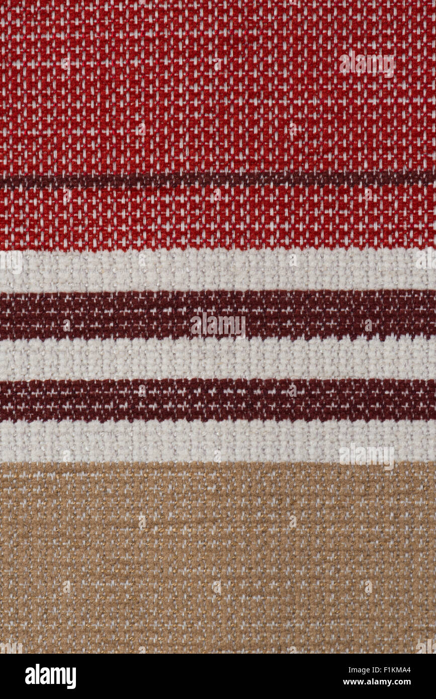 Closeup detail of red texture fabric background Stock Photo - Alamy