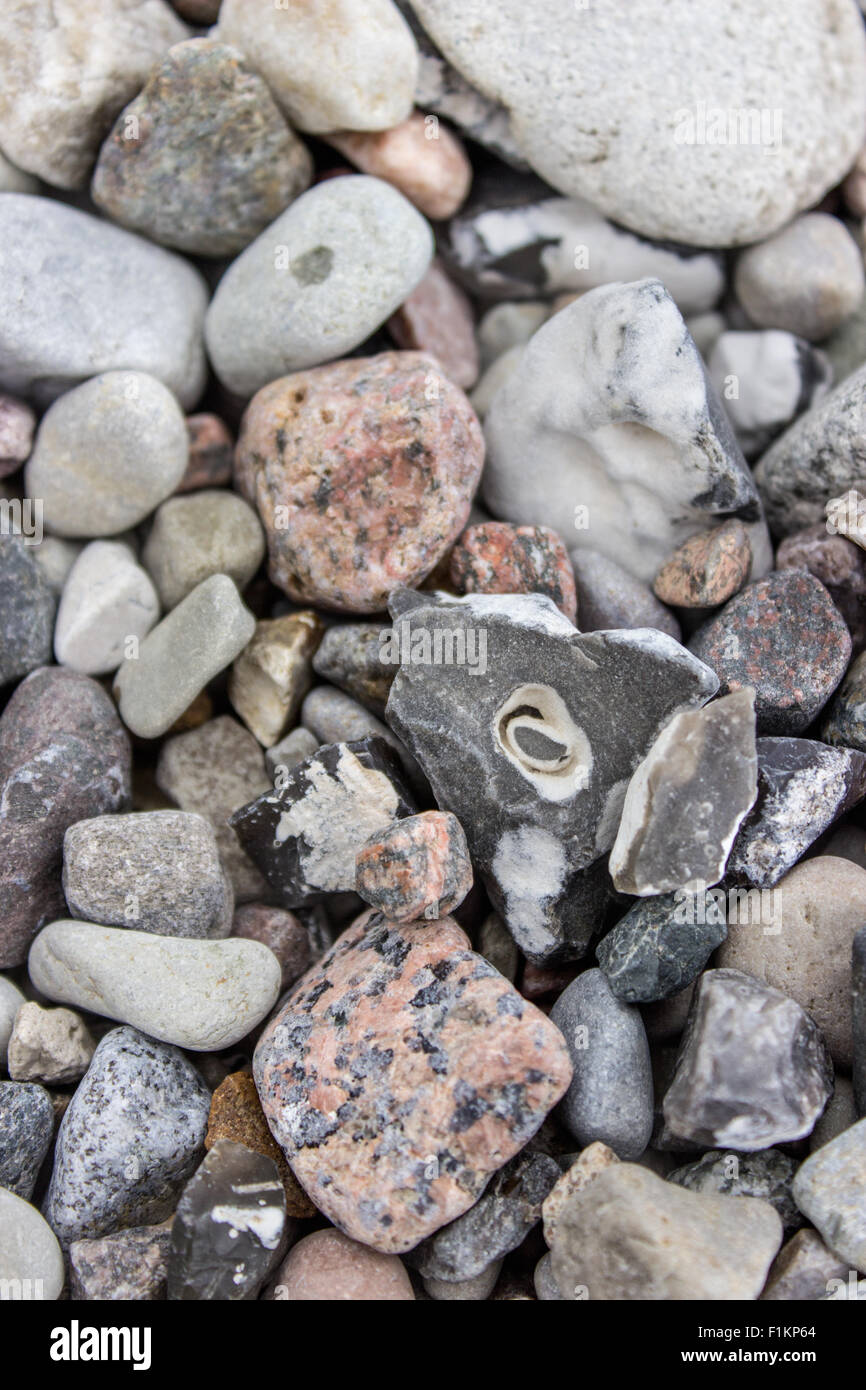 Background of gray pebbles Stock Photo - Alamy