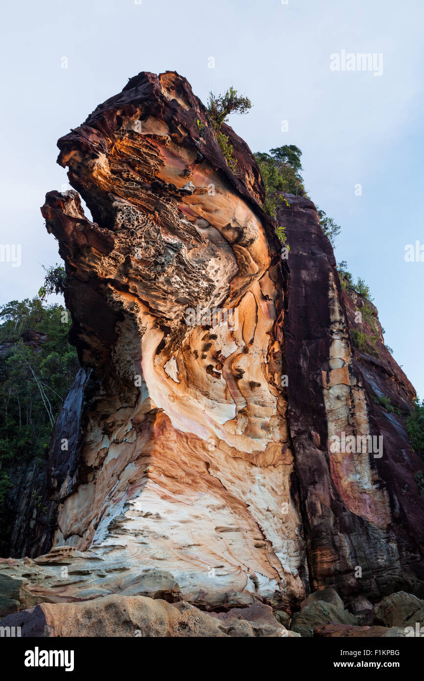 Beautiful sandstone rock at beach Stock Photo - Alamy