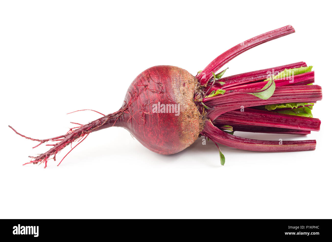 Single red beetroot isolated on white background Stock Photo - Alamy