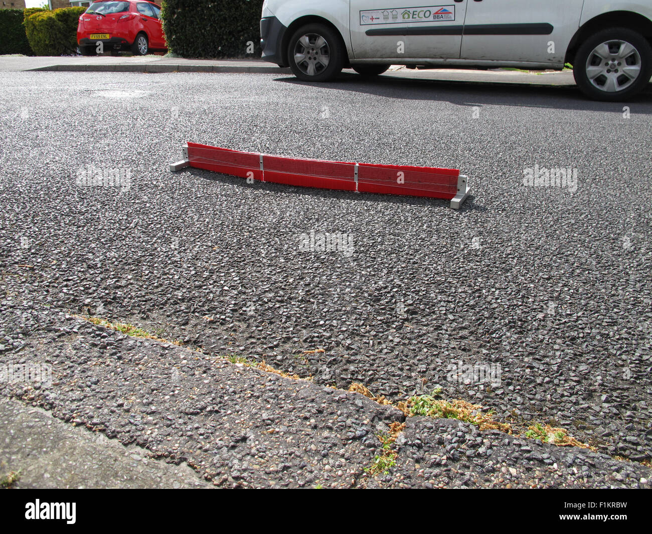 Road profiling gauge, contours, road surface sunken, subsidence measure ...