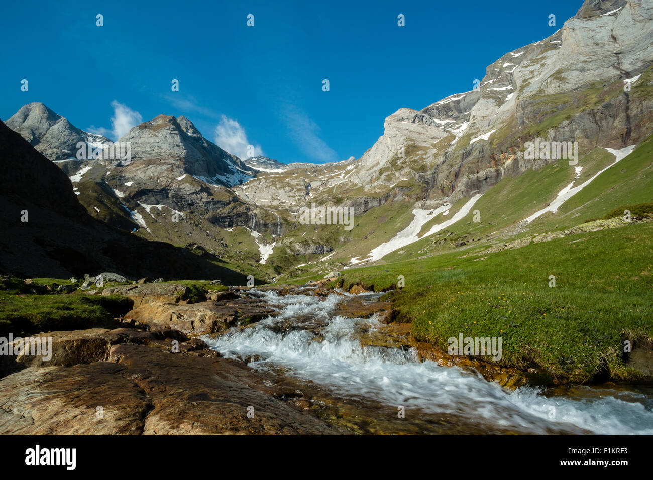 Cirque de Troumouse,national park of Pyrenees, Hautes Pyrenees, France ...