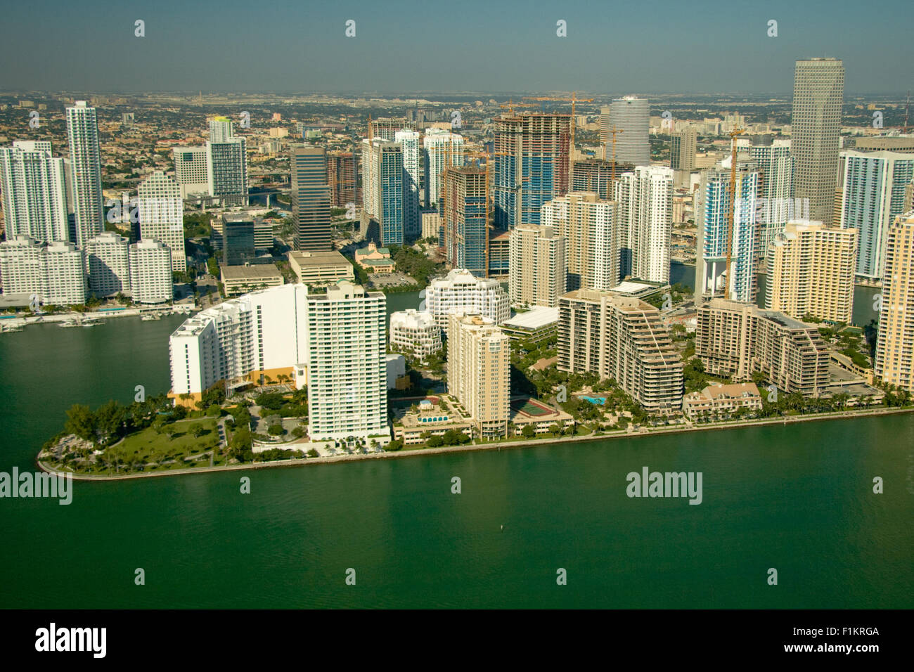 Buildings waterfront miami miami dade county hi-res stock photography ...