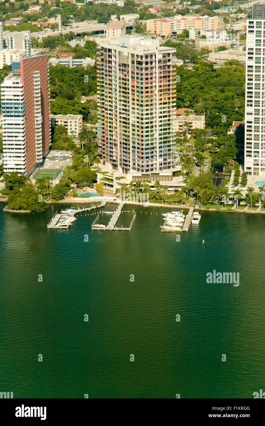 Apartment buildings in Miami Florida Stock Photo - Alamy