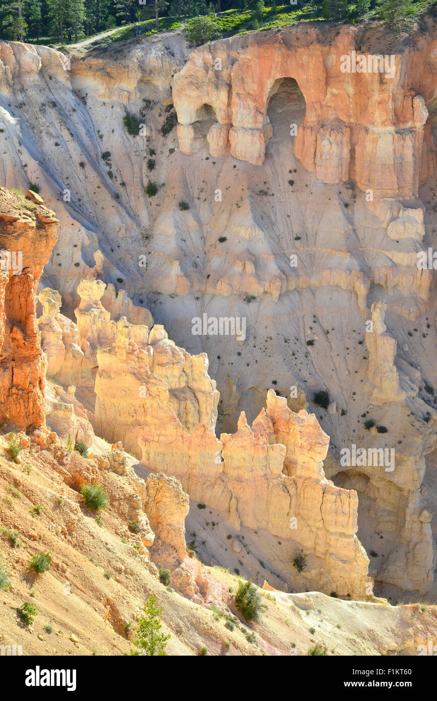View of the Windows section from Bryce Point in Bryce Canyon National ...