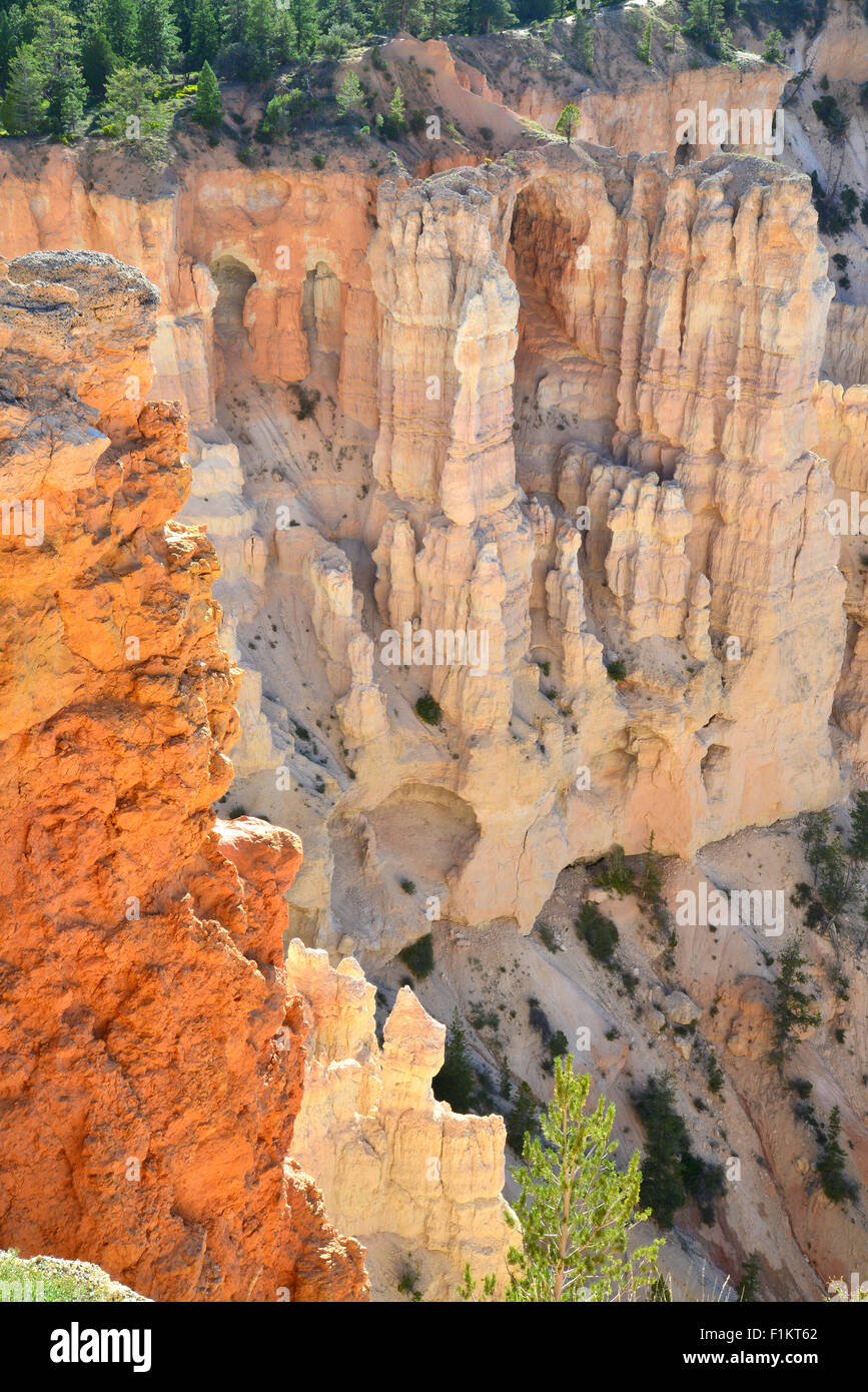 View of the Windows section from Bryce Point in Bryce Canyon National ...