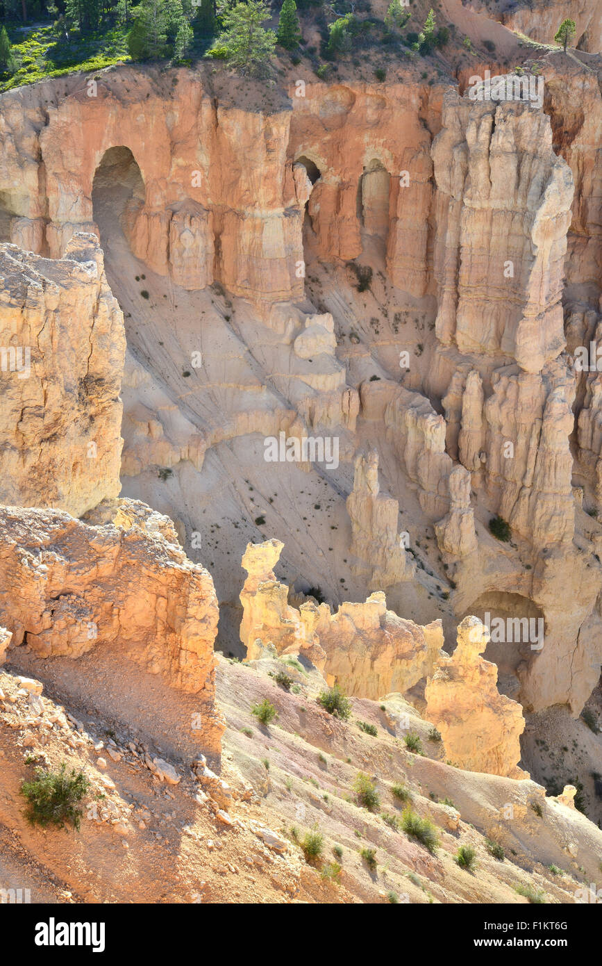 View of the Windows section from Bryce Point in Bryce Canyon National ...