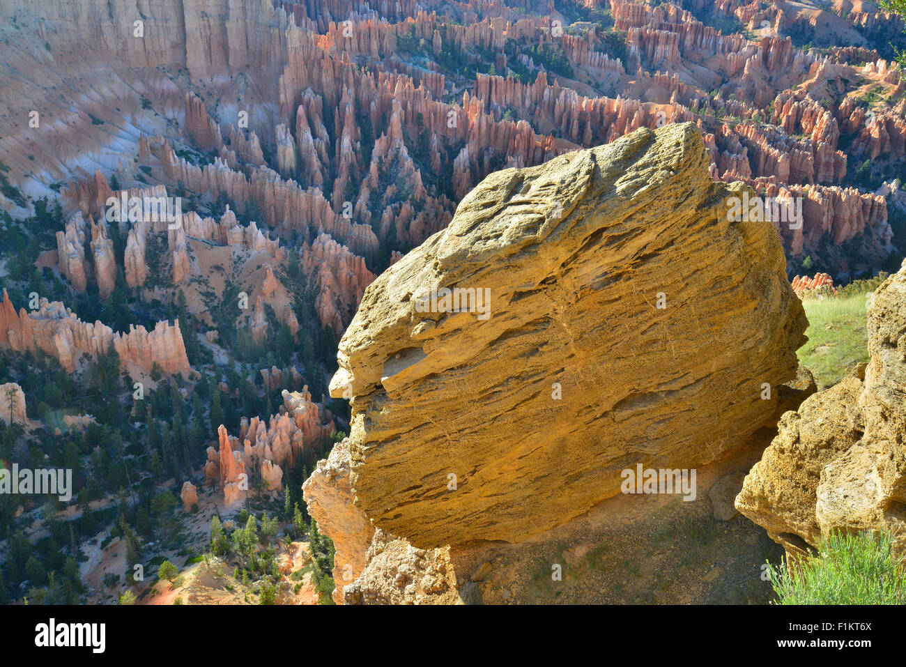 View from Bryce Point in Bryce Canyon National Park in Southwestern ...