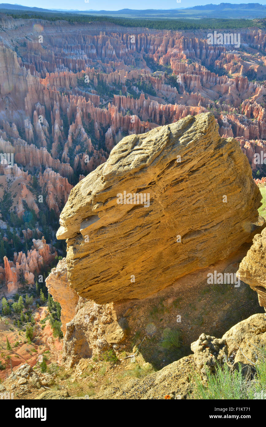 View from Bryce Point in Bryce Canyon National Park in Southwestern ...
