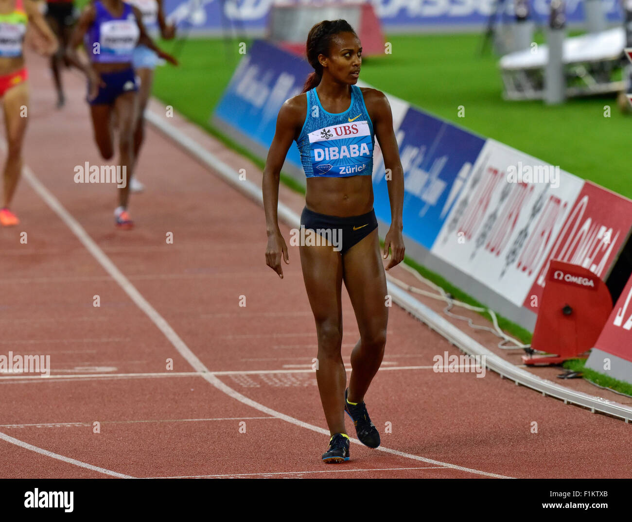 Zurich, Switzerland. 03rd Sep, 2015. Disappointed Genzebe Dibaba (ETH ...