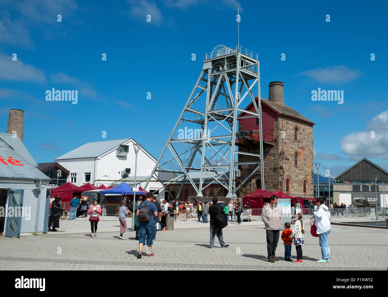 Heartlands World Heritage site at Pool near Redruth in Cornwall, UK ...