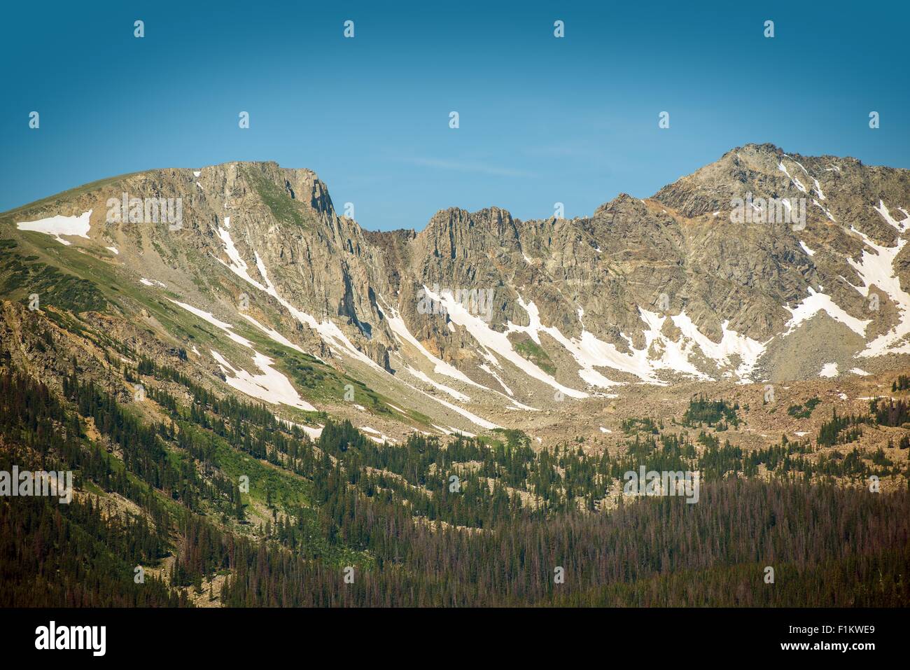 Colorado Mountain Range in Summer. Colorado Rocky Landscape Stock Photo ...