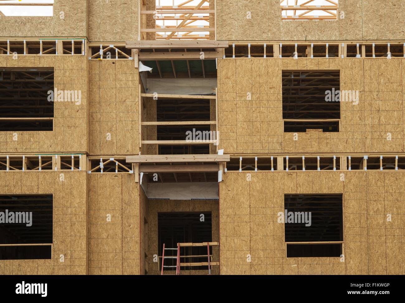 Residential Building Construction Closeup. Construction Site Stock ...