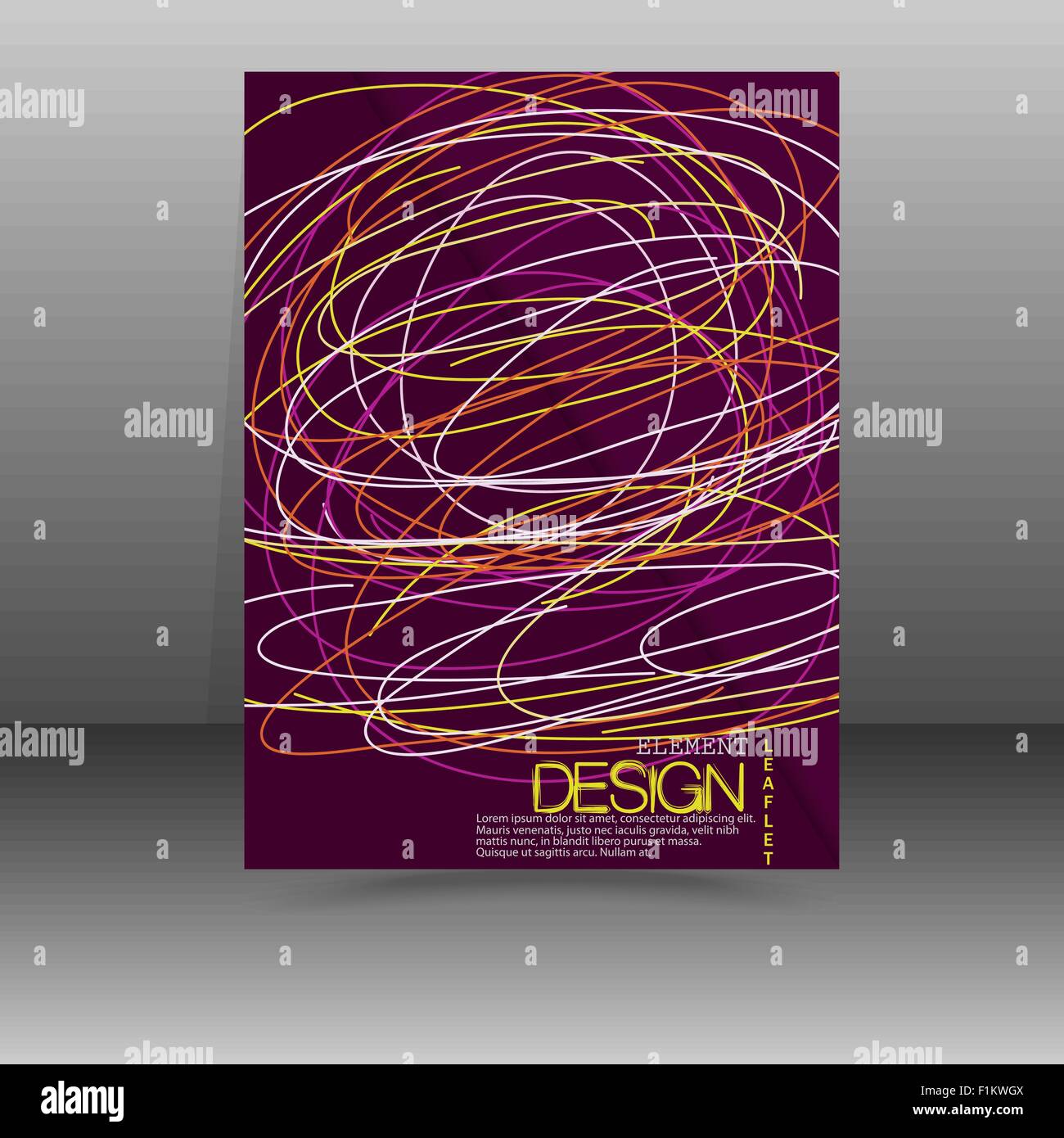 Abstract beautiful red flyer Stock Vector Images - Alamy