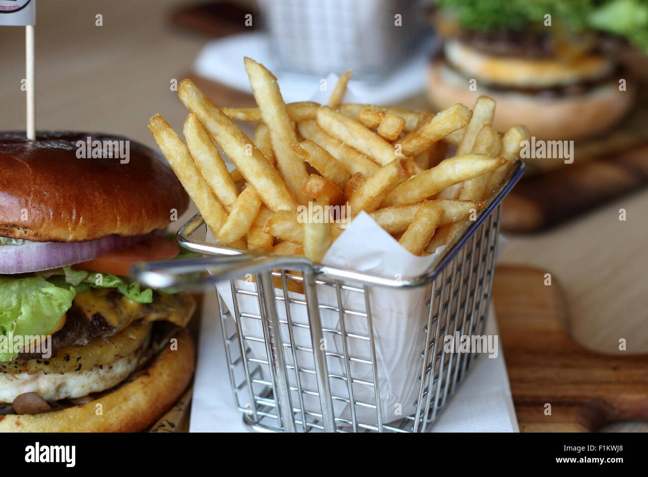Create your own burger at McDonald's Australia Stock Photo - Alamy