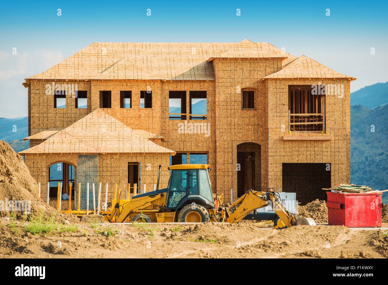 New House Building. House Construction. Real Estate Development. Home ...