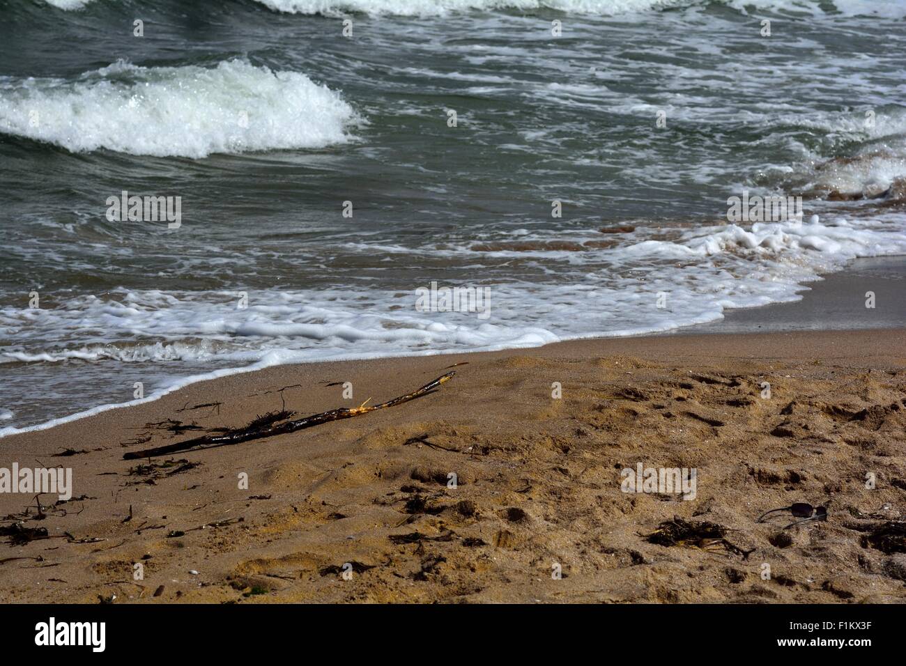Beach with waves hi-res stock photography and images - Alamy