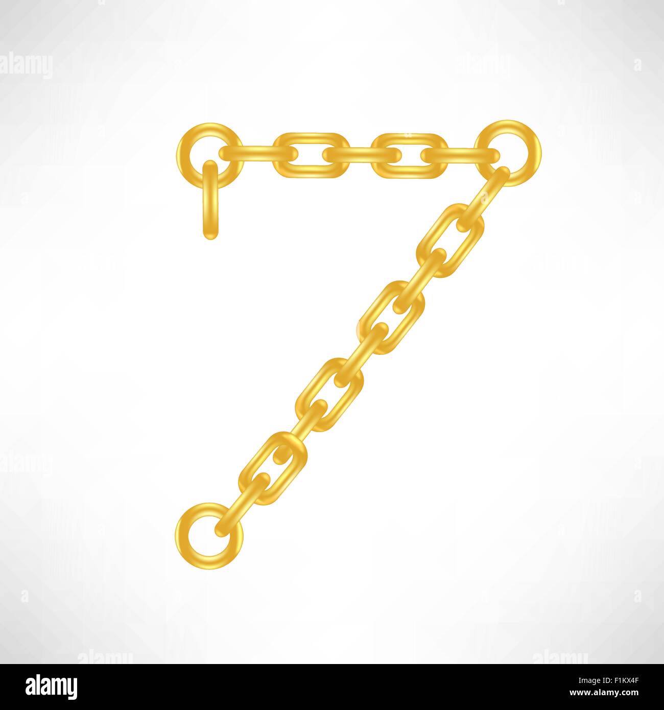 Gold Number 7 Stock Vector Image & Art - Alamy