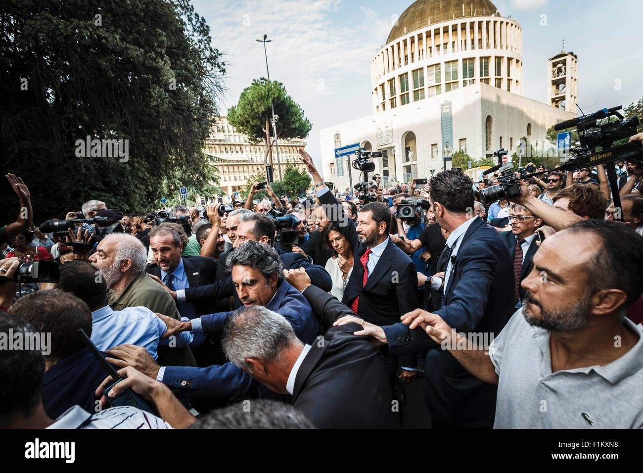 Rome, Italy. 03rd Sep, 2015. Rome's mayor Ignazio Marino attends an ...