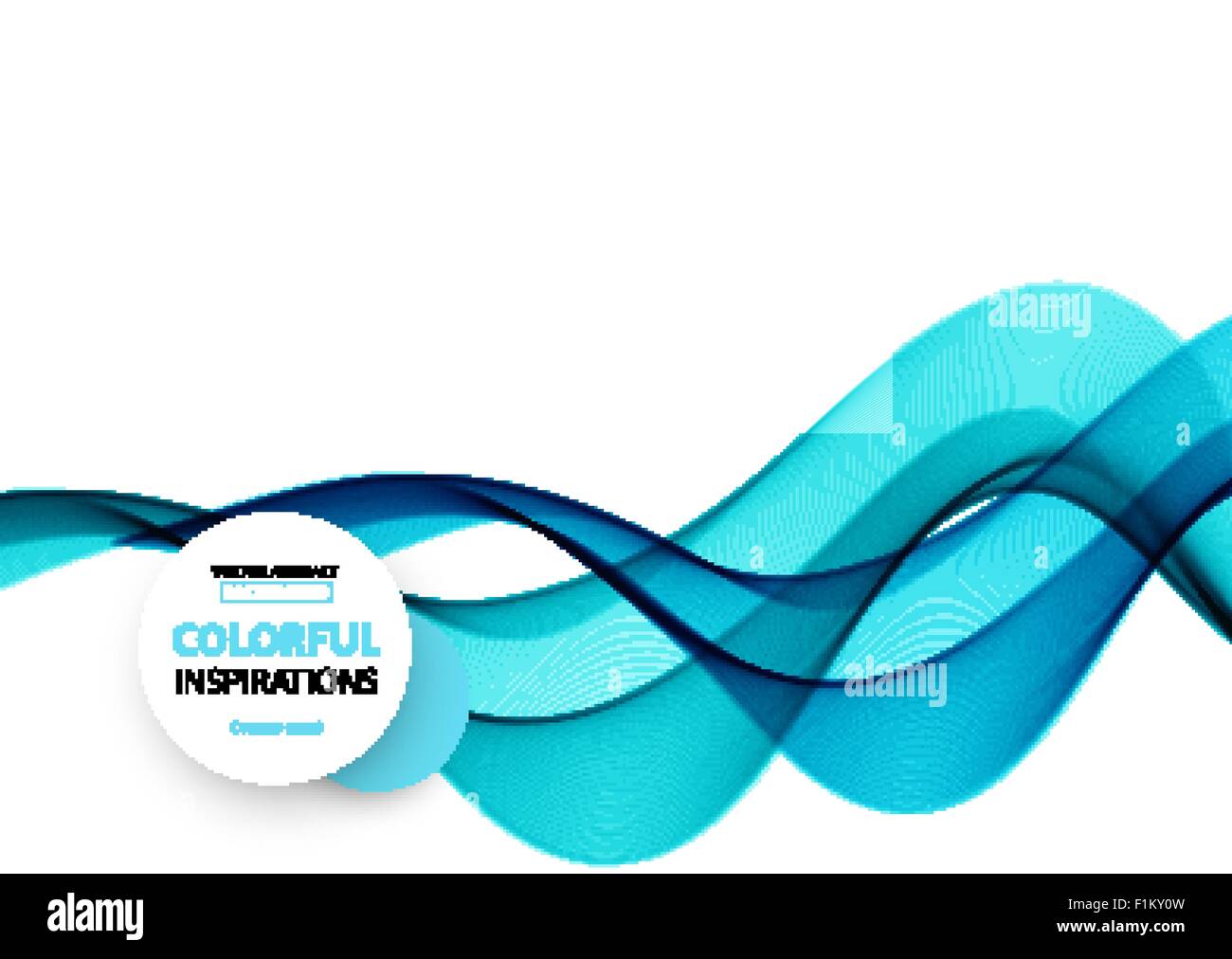 Smooth wave stream line abstract header layout. Vector illustration ...