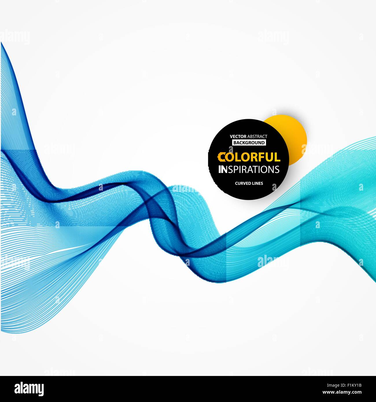 Smooth wave stream line abstract header layout. Vector illustration ...