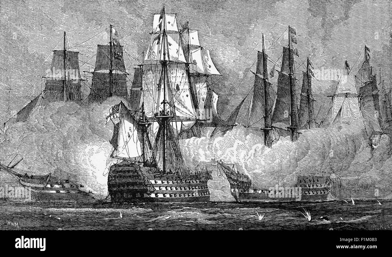 1st Viscount Nelson Battle Trafalgar High Resolution Stock Photography ...