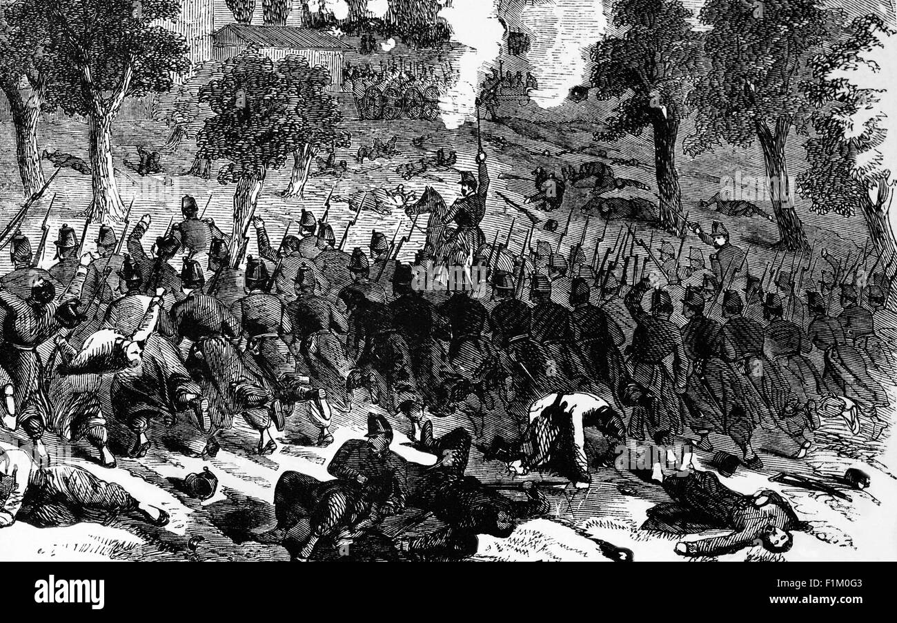 Battle of Solferino in Italy on 24 June 1859. It resulted in the ...