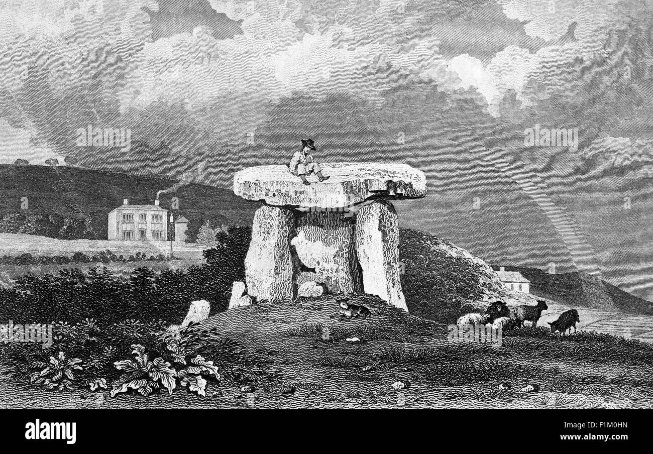 Kit's Coty House or Kit's Coty, a Neolithic chambered long barrow Stock Photo - Alamy