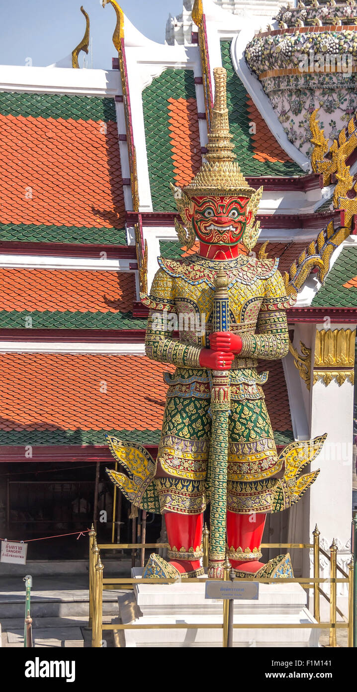 Golden Garuda statues at the Grand Palace, Bangkok, Thailand. 1 ...