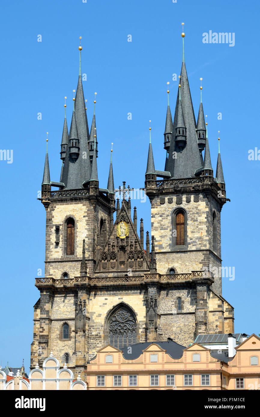 Prague the old town tyn church hi-res stock photography and images - Alamy