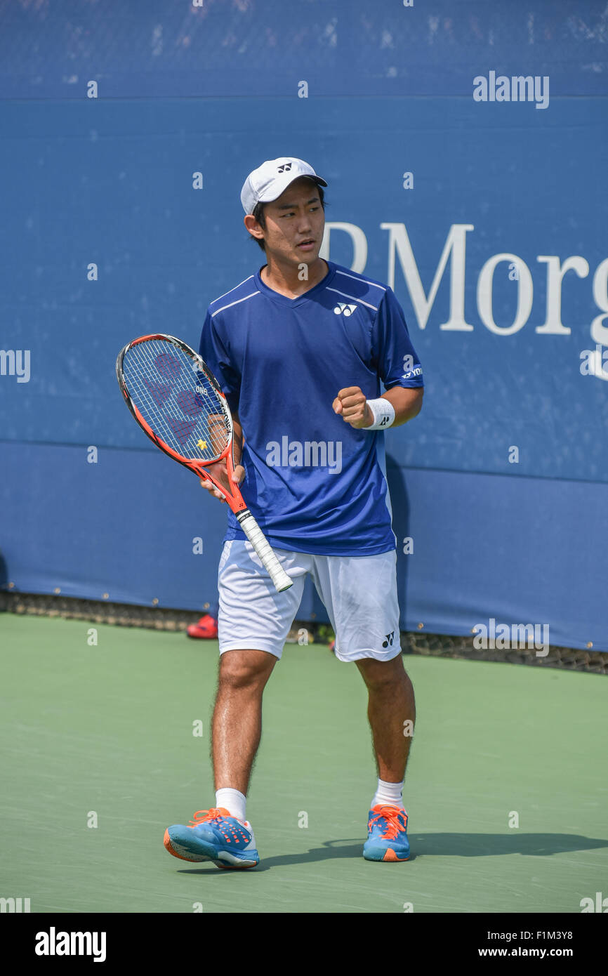New York, USA. 3rd Sep, 2015. Yoshihito Nishioka (JPN) Tennis : Yoshihito Nishioka of Japan ...