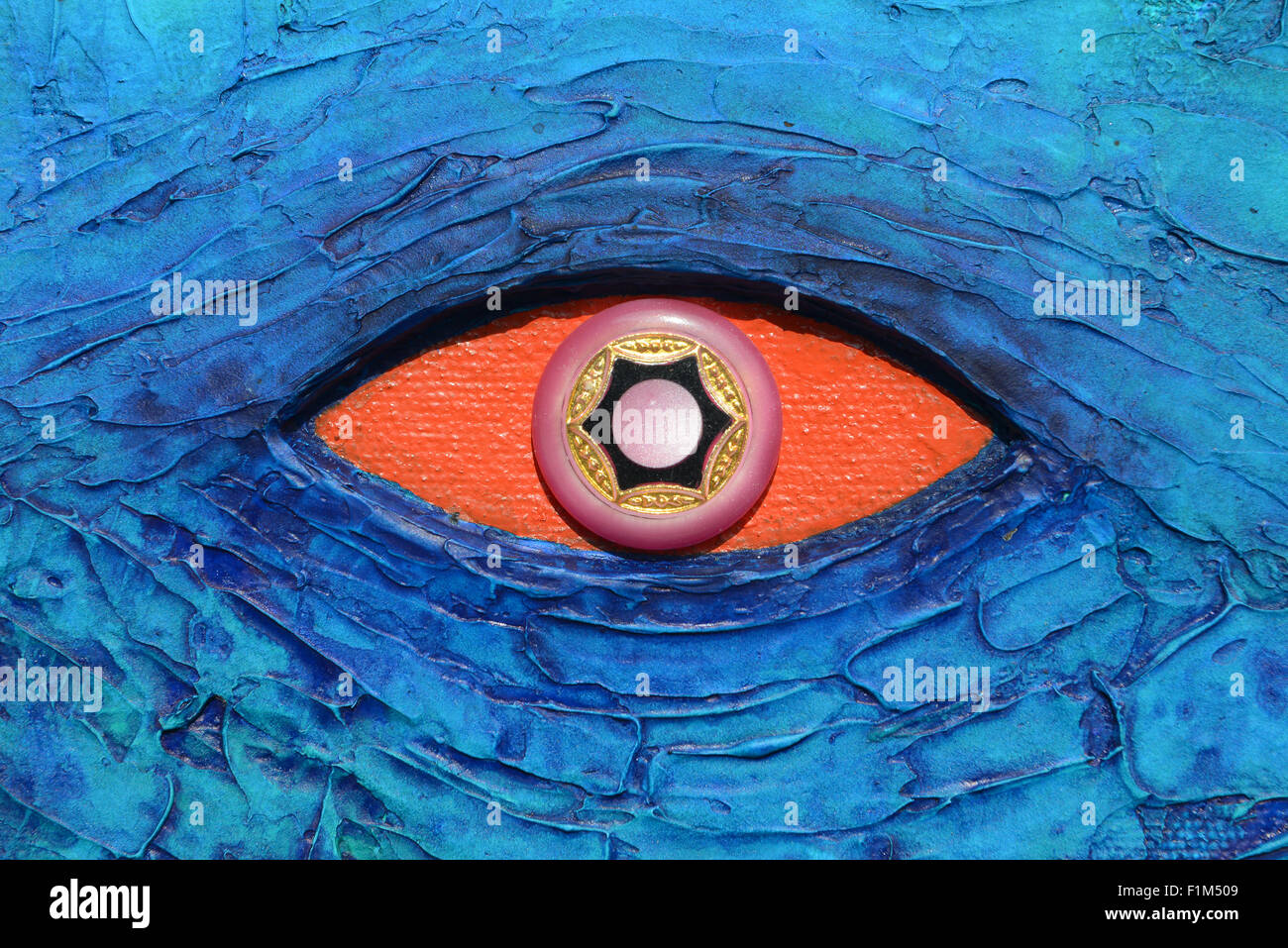 Red Eye Texture of acrylic painting on canvas Stock Photo - Alamy
