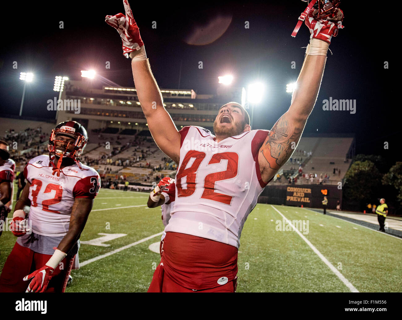 Nashville, Tenn, USA. 3rd Sep, 2015. Western Kentucky Hilltoppers tight ...