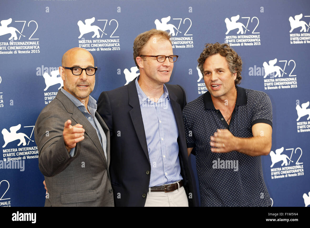 Venice, Ca, Italy. 3rd Sep, 2015. Stanley Tucci, Thomas McCarthy, Mark ...