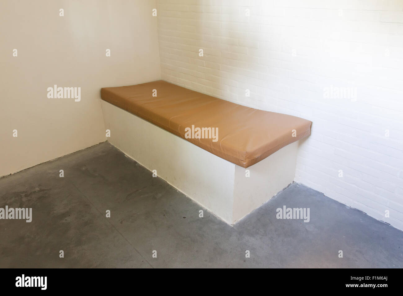Replica of an dark old dutch jail Stock Photo - Alamy