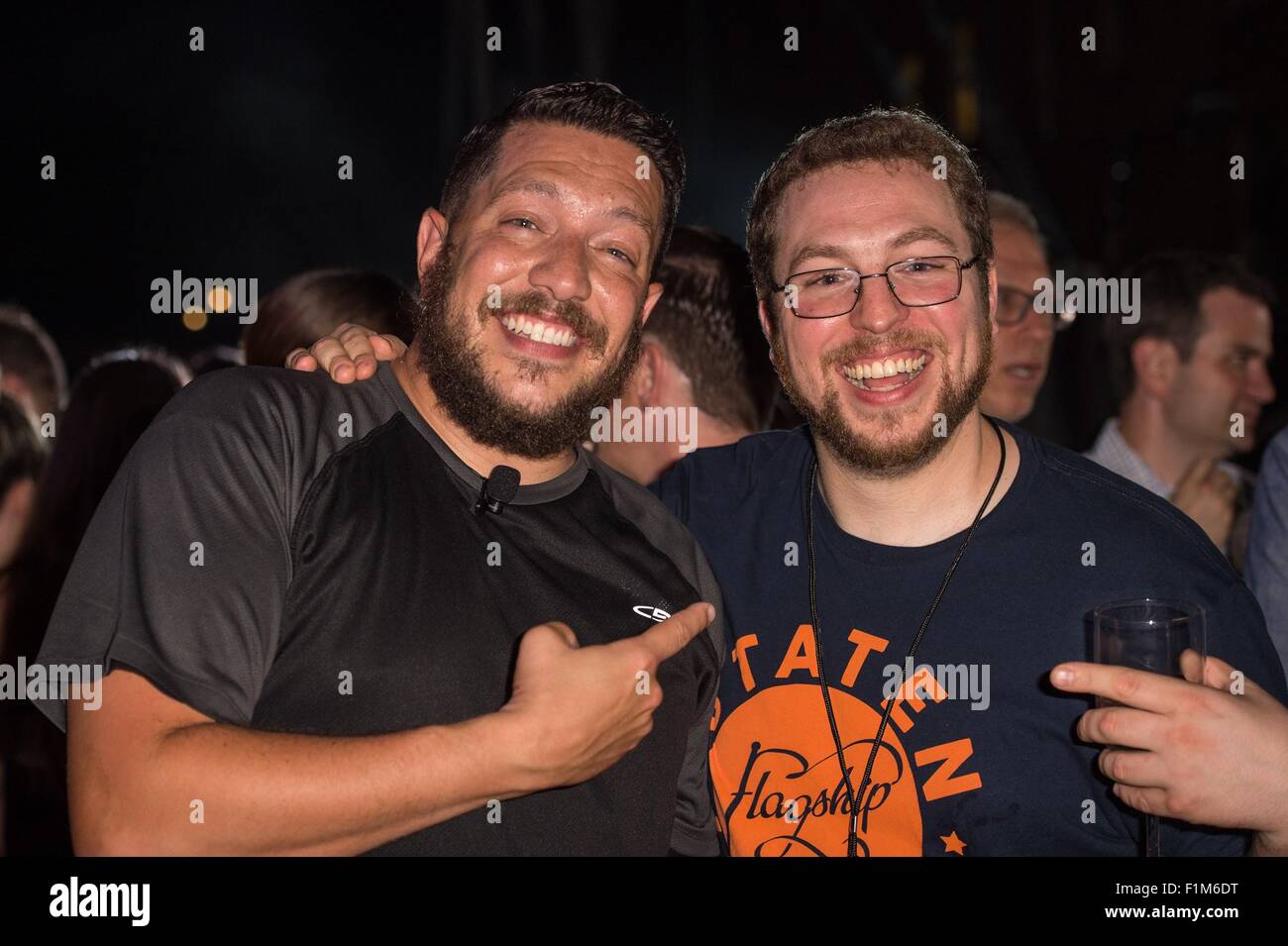 New York, NY, USA. 3rd Sep, 2015. Sal Vulcano, posing with fans at a ...