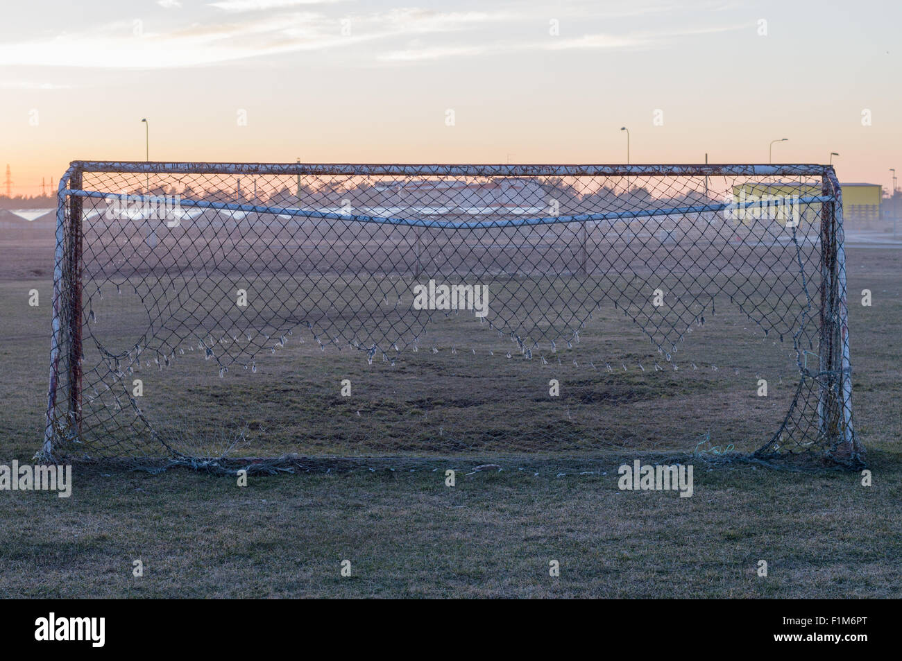 Old soccer pitch hi-res stock photography and images - Alamy