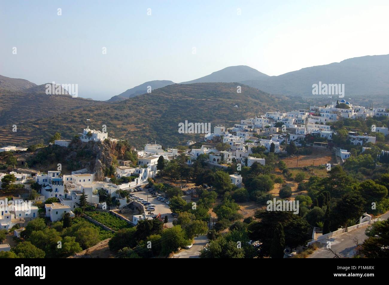 The mountain village of Langada in Amorgos, Greece Stock Photo - Alamy