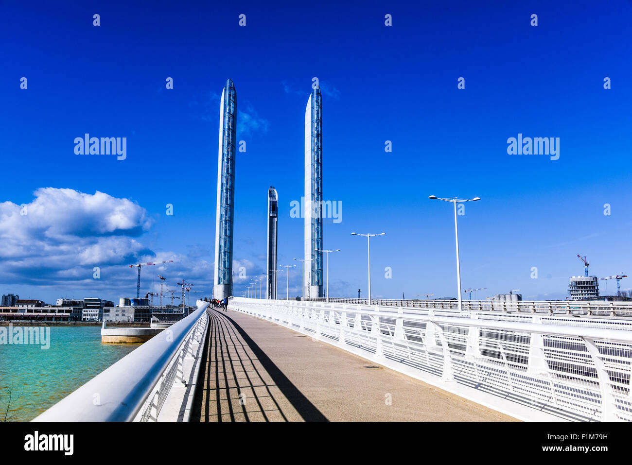 The Chaban Delmas Bridge in Bordeaux (France), the tallest and longest ...